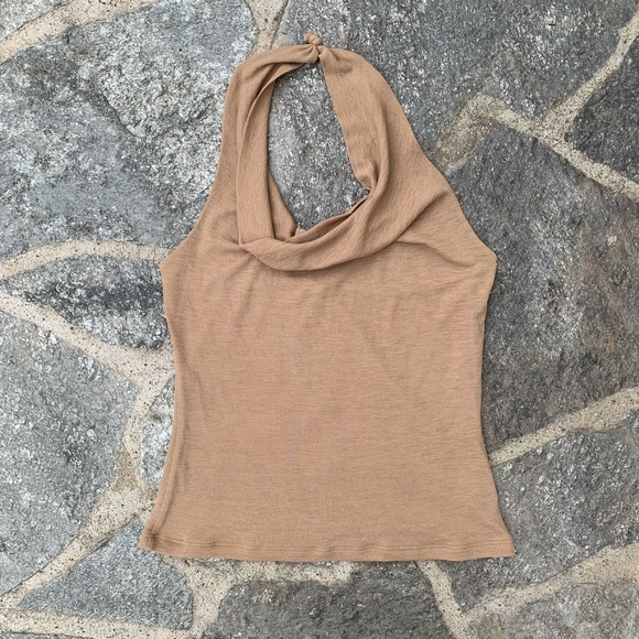 Arden B | Tops | Vintage Tan Heathered Arden B Cowl Neck | Poshmark